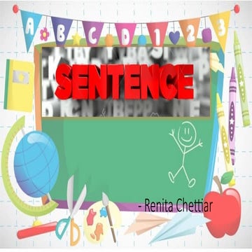 A presentation on how to frame sentences, types of sentences for class ...