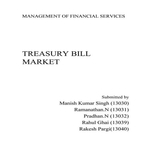 Treasury Bills | PDF
