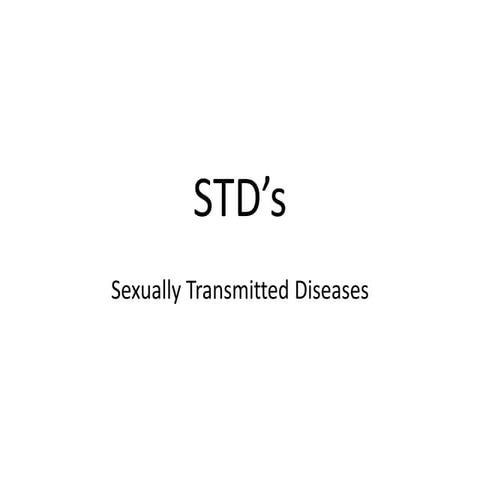 Std’s and birth control | PPTX
