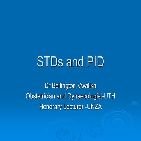 STDs and PID...Obstetrics and gynaecology | PPT