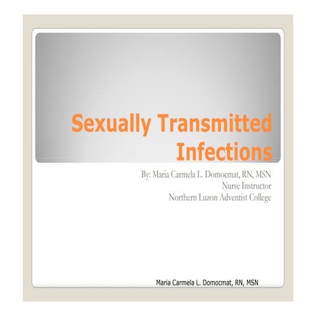 Sexually transmitted infections. Part IV | PDF | Sexual Conditions ...