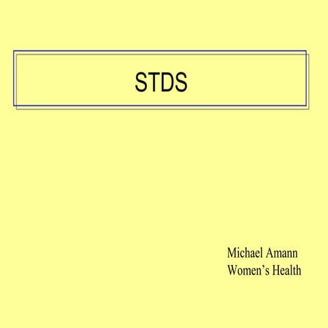 STD Prevention | PPTX