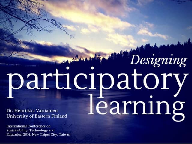 DESIGNING PARTICIPATORY LEARNING | PPT DESIGNING PARTICIPATORY LEARNING | PPT