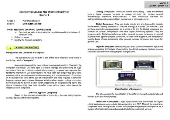 Getting to know computers | PPT