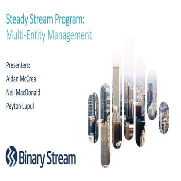 Steady Stream Webinar Series - Multi-Entity Management | PPT
