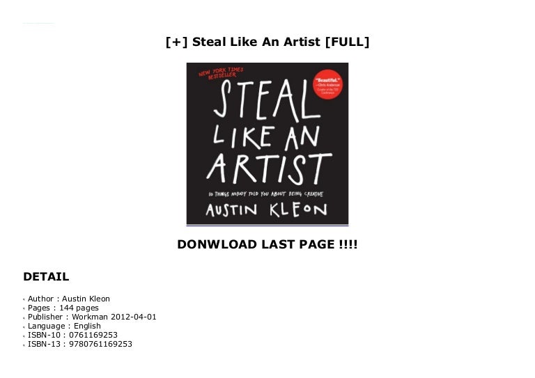 Steal Like An Artist [FULL]