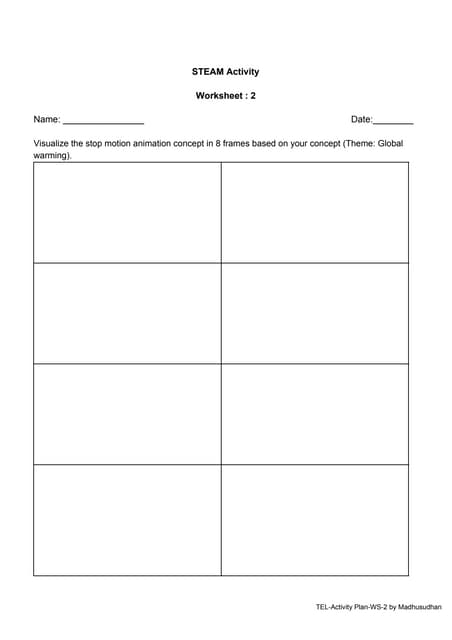 Steam activity-worksheet-1 | PDF