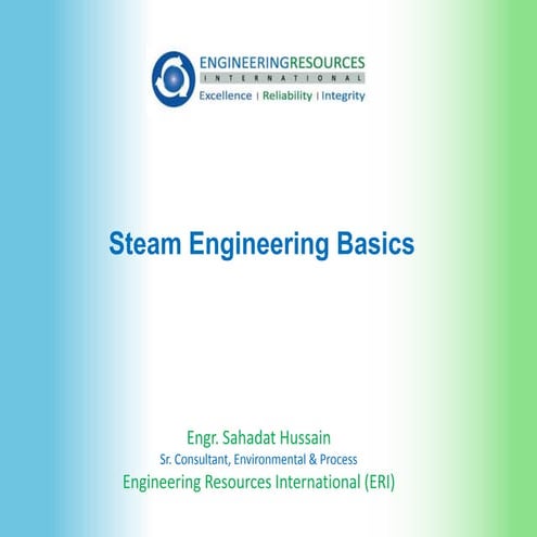Steam Engineering basics | PPTX