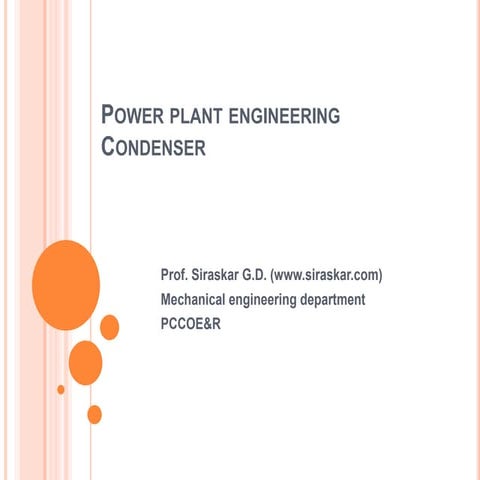 Steam condenser | PPTX