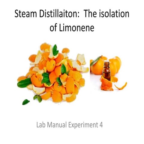 Clove Oil Steam Distillation | PDF