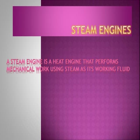 Steam engines | PPT