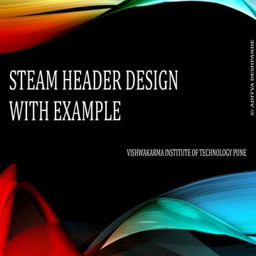 Steam Header Design in Fluid (Steam) System | PDF