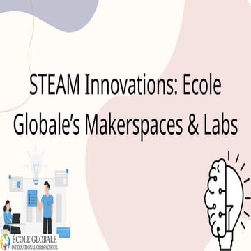 “STEAM Innovations Ecole Globale’s Makerspaces & Labs”.pptx