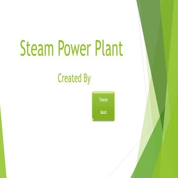 Steam power plant | PPTX