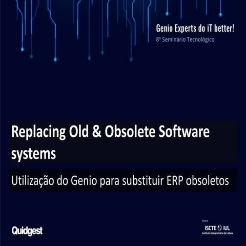 Replacing obsolete ERP software systems with Genio | PPTX