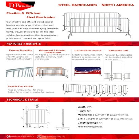 Steel barricades-catalog | PDF