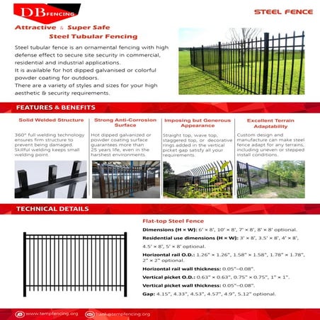 Steel fence-catalog | PDF