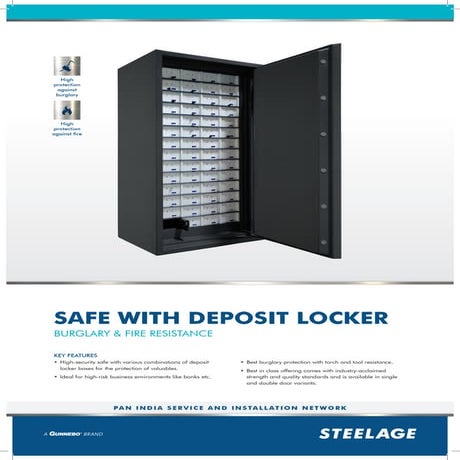 STEELAGE SAFE WITHDEPOSIT LOCKERS | PDF