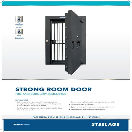 STEELAGE STRONG ROOM DOOR | PDF