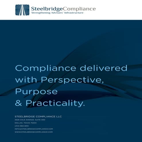 Steelbridge Compliance Brochure | PDF