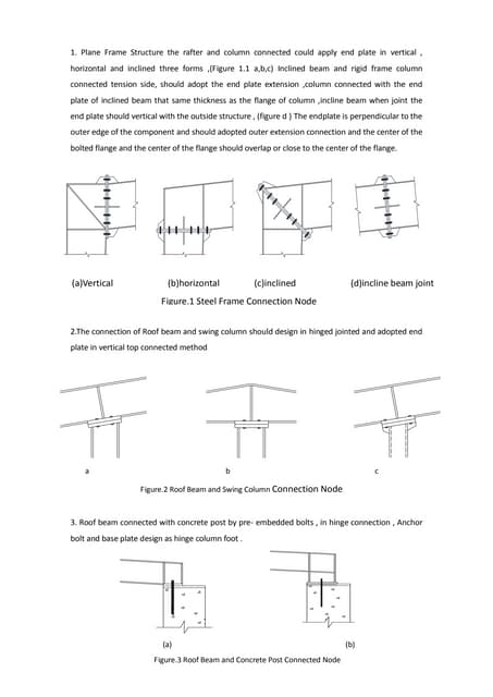 Different types of Steel Connection Details | PDF