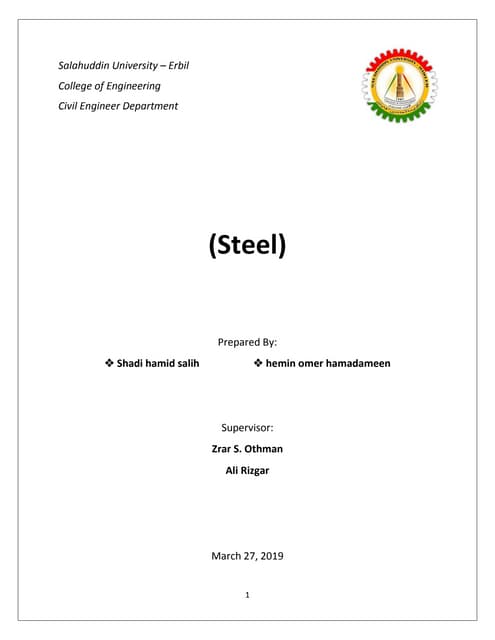 Steel (construction material ) | PDF Steel (construction material ) | PDF
