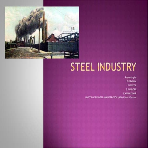 Steel industry | PPTX