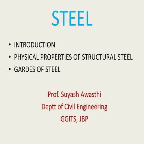 STEEL PPT SA | PPTX