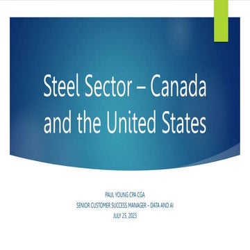 Steel Sector - Canada and the United States - June 2023.pptx