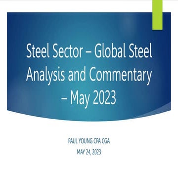 Steel Sector – Global Steel Analysis and Commentary – May 2023.pptx