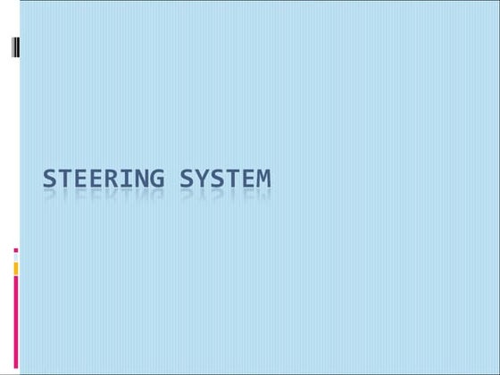 Steering geometry 8 | PPT