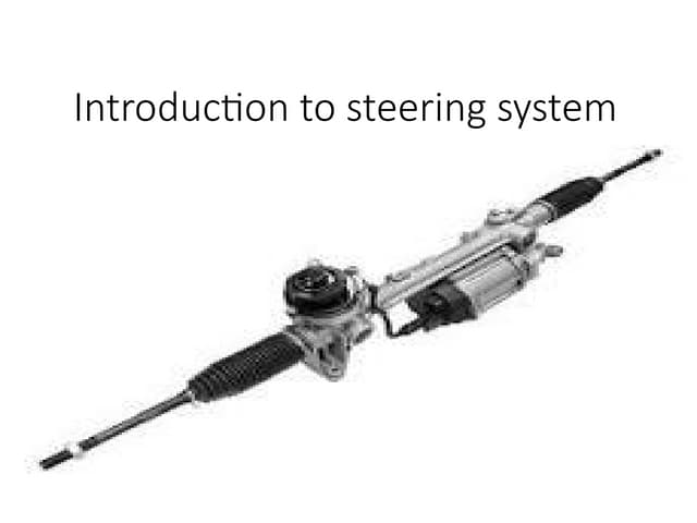 Steering system | PPT