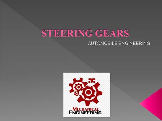 7 steering mechanisms | PPT
