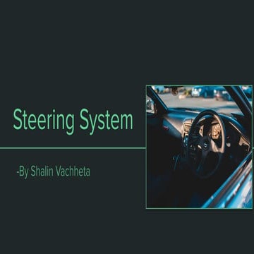 Steering system | PDF | Automotive