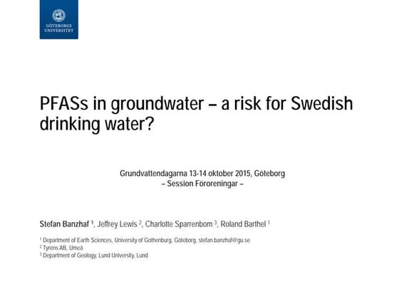 PFAS | PPTX | Indoor Environmental Quality | Home & Garden