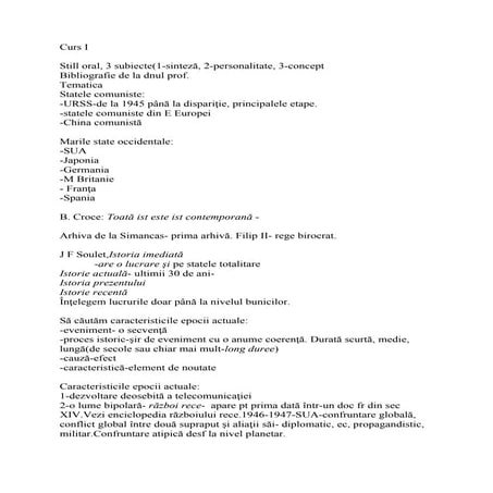 istorie contemporana universala semestrul 2 | PDF