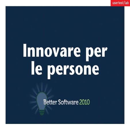 Innovare per le persone | PDF