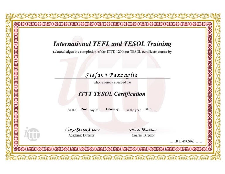 TESOL Certificate
