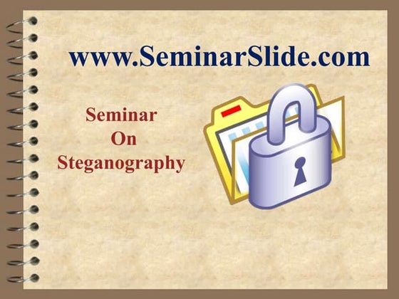 Steganography | PPT