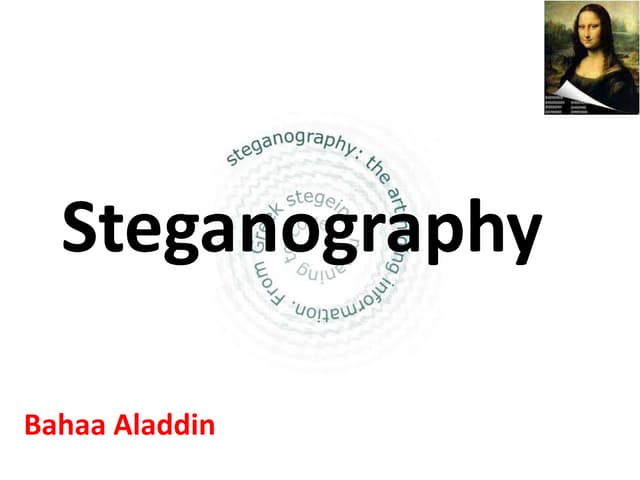 Presentation On Steganography | PDF