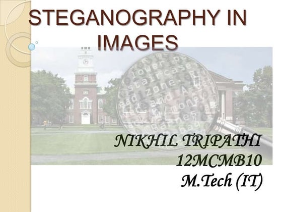 Steganography | PPT