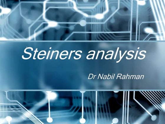 STEINERS ANALYSIS : CEPHALOMETRICS | PPT
