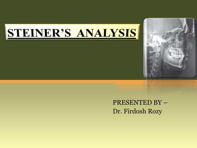 Steiner analysis | PPTX