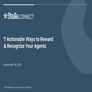 7 Actionable Ways to Reward & Recognize Your Agents | PPT