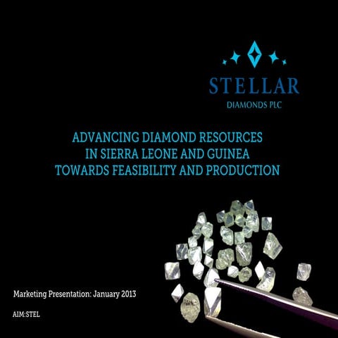 Stellar Diamonds plc marketing presentation Jan 2013 | PDF ...