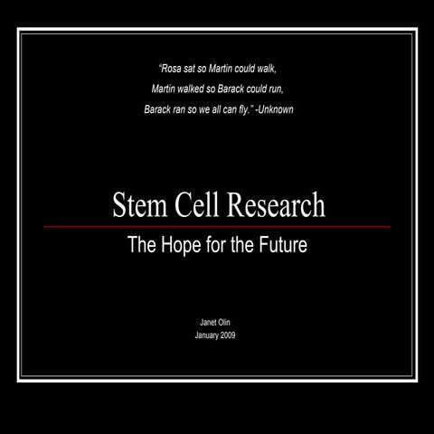 Stem Cells Research | PPT