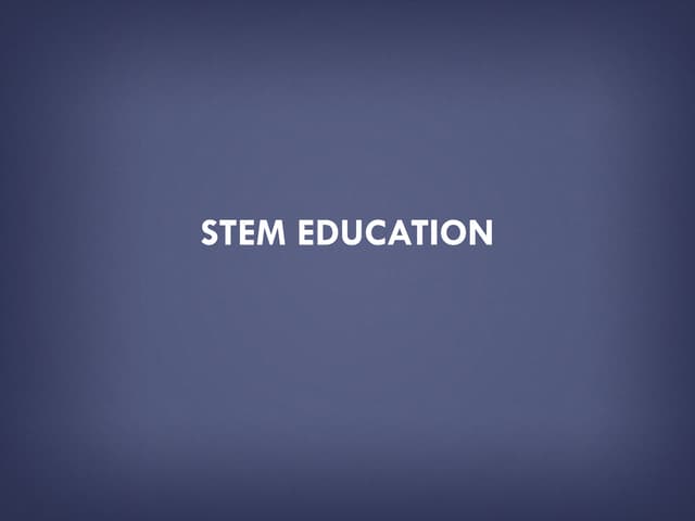 Stem education | PDF