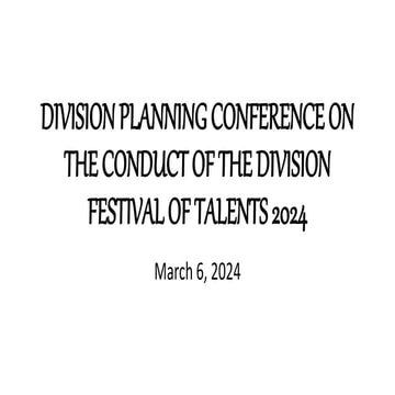 STEMAZING division planning conference on the conduct of division ...