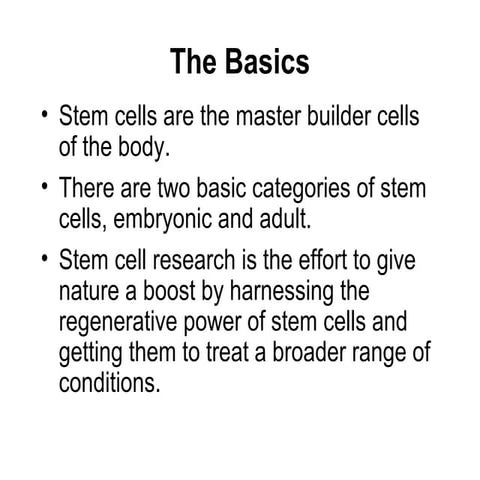 Stem cell 101 | PPT