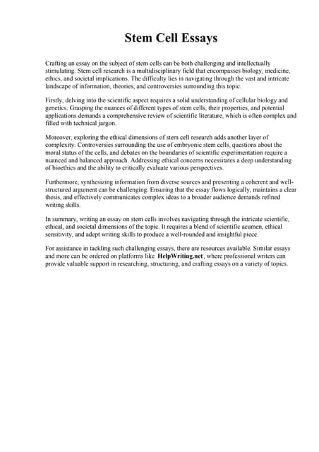 Stem Cell Research Essay.pdf